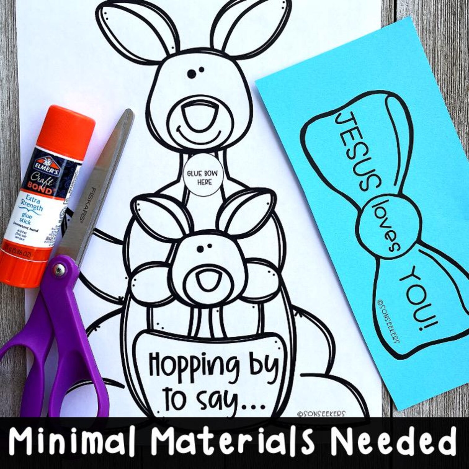 Kangaroo Bible Craft for Kids Anytime Worksheet Activity Homeschool ...