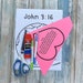 John 3:16 Christian Bible Craft for Kids | Sunday School Earth Heart ...