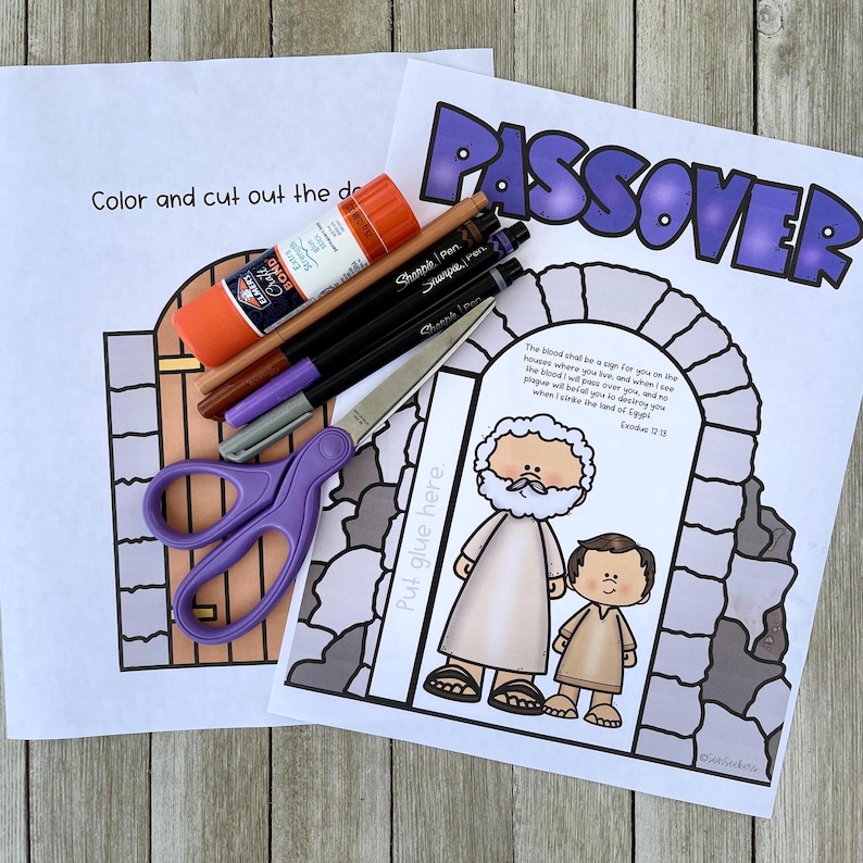 The Passover Bible Craft | Sunday School | Exodus 12:13 the Last Plague ...