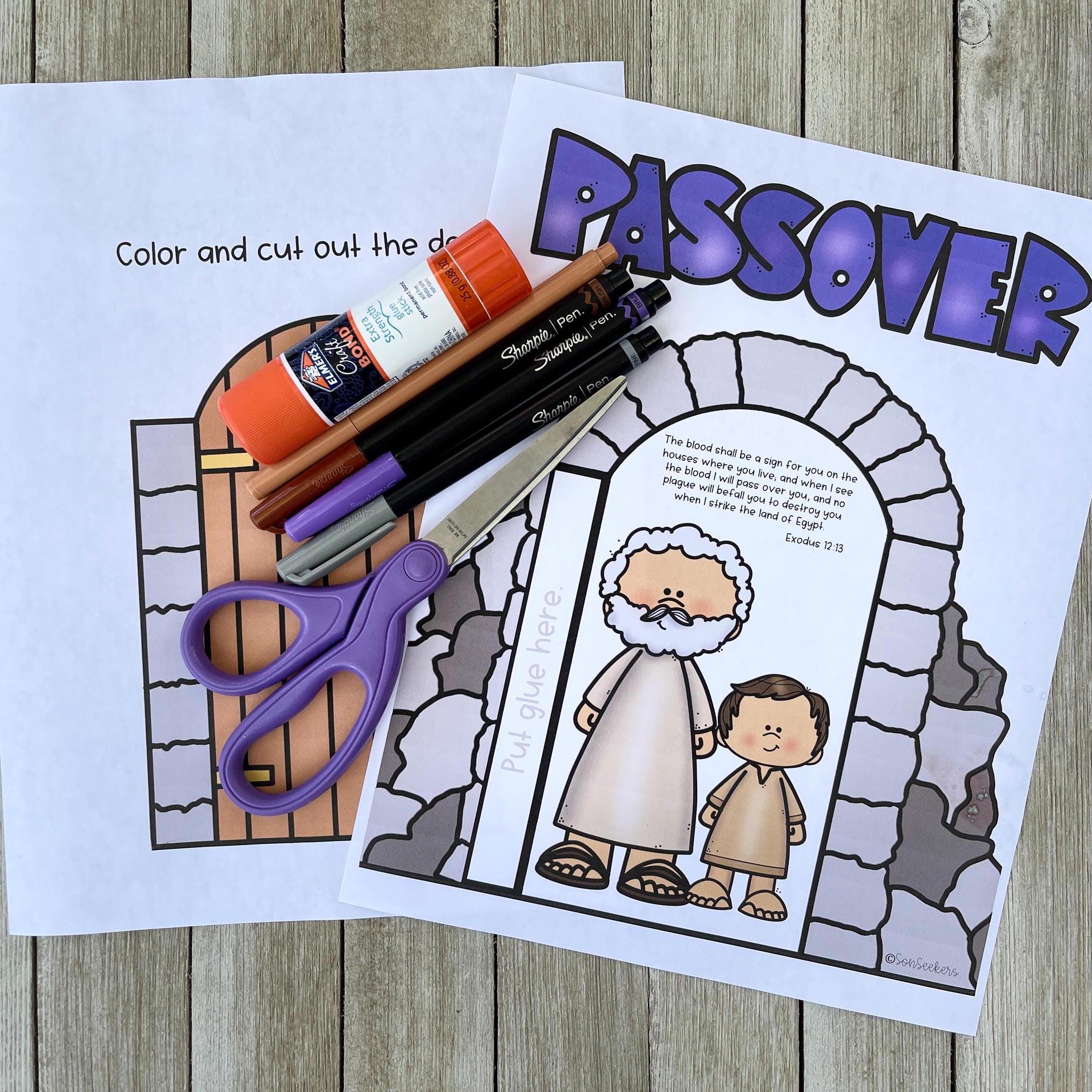 The Passover Bible Craft | Sunday School | Exodus 12:13 the Last Plague ...