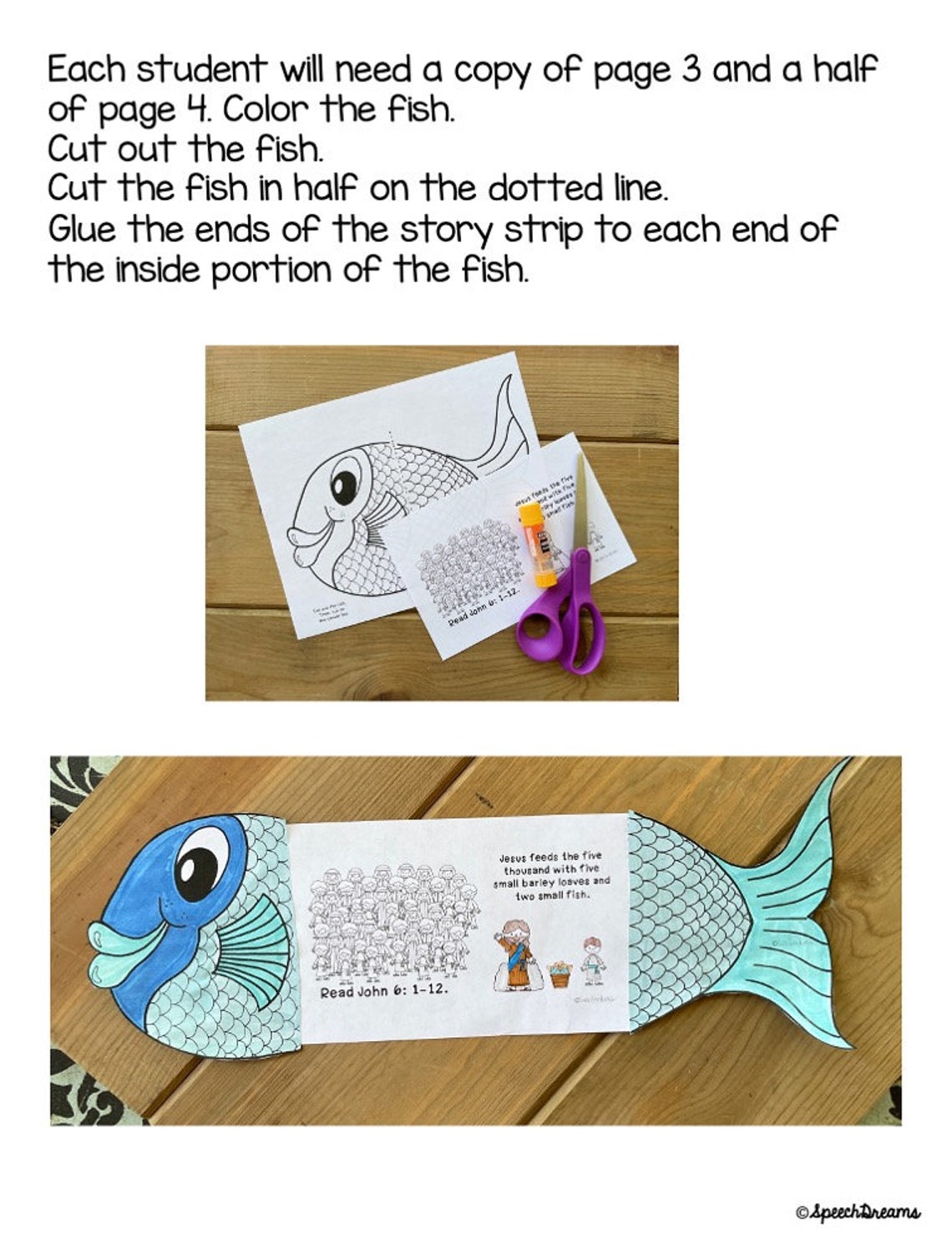 Loaves and Fish Bible Craft for Kids – Jesus Feeds 5000 Printable ...