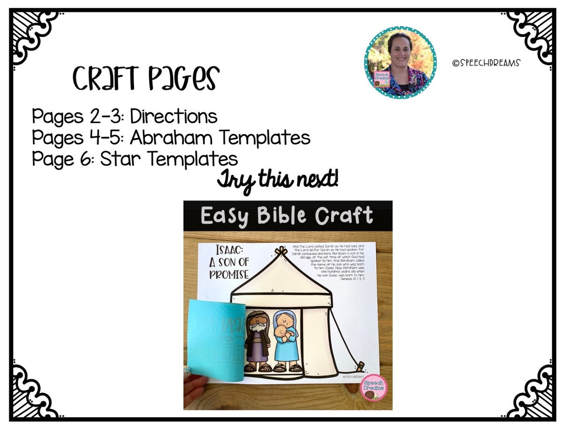 Abraham Bible Craft for Kids the Father of Many Nations - Etsy