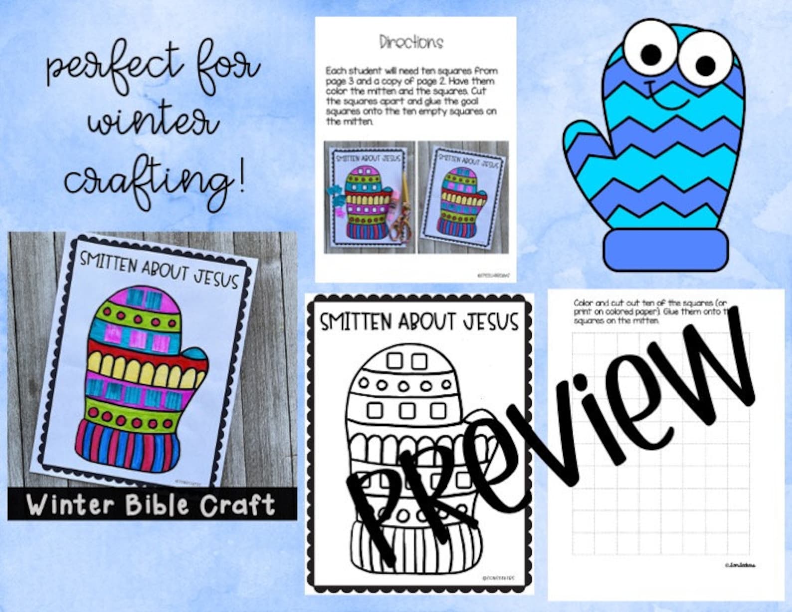 Bible Lesson for Kids Winter Mitten Craft for Church - Etsy