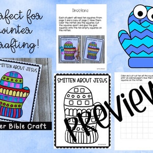 Bible Lesson for Kids Winter Mitten Craft for Church - Etsy