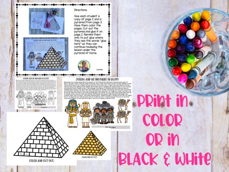 Joseph and His Brothers Bible Craft: Sunday School Scripture Study ...