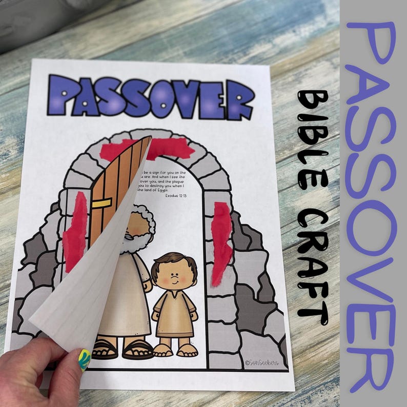 The Passover Bible Craft | Sunday School | Exodus 12:13 the Last Plague ...