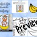 Monkey Banana Christian Craft: Sunday School Coloring Activity (digital ...