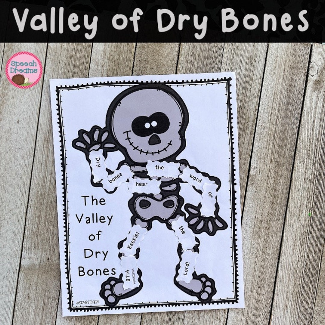 Valley of Dry Bones Bible Craft: Sunday School Lesson (digital ...