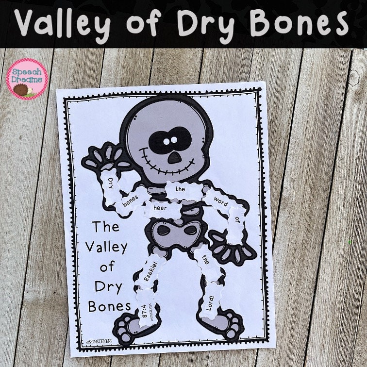Valley of Dry Bones Bible Craft: Sunday School Lesson (digital ...