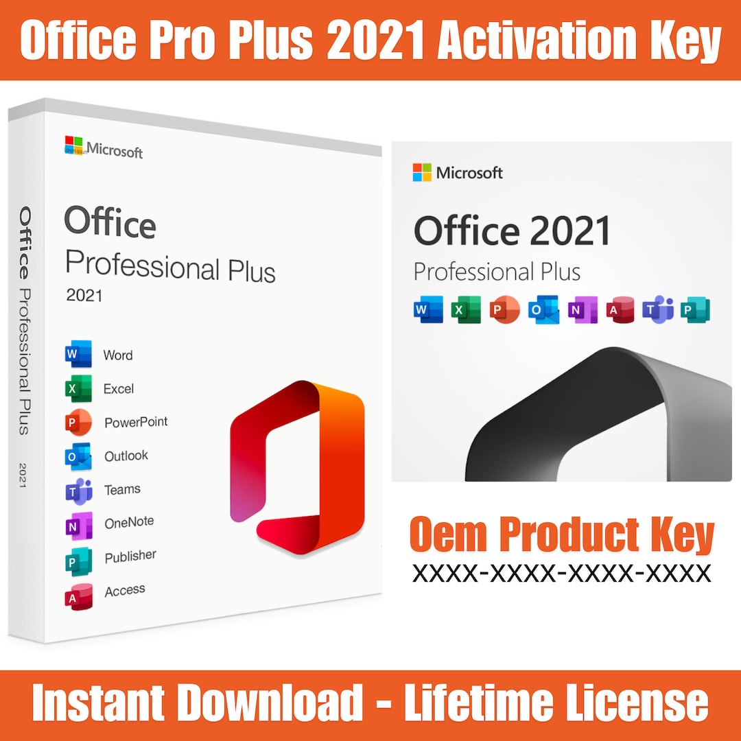 Office 2021 Pro Plus Lifetime License Key Oem License Key Lifetime ...