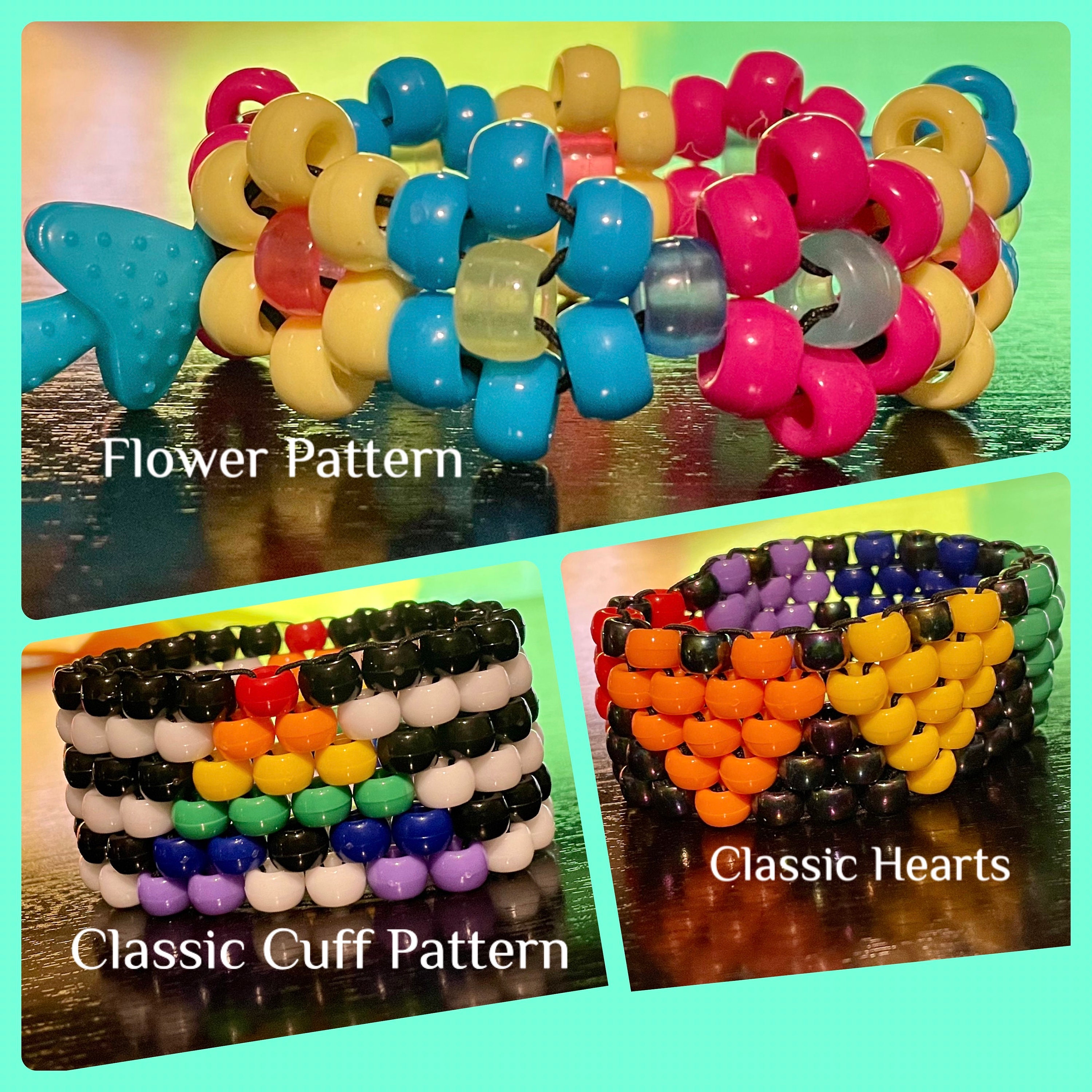 PRIDE Kandi Bracelet - Etsy