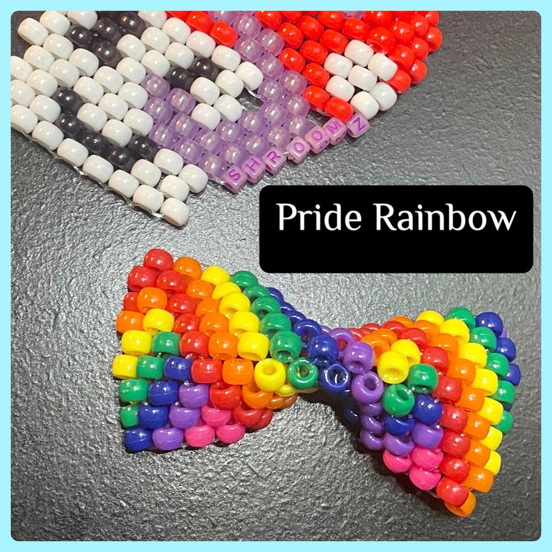 Custom Kandi Bow Tie - Beaded Bowtie - Etsy