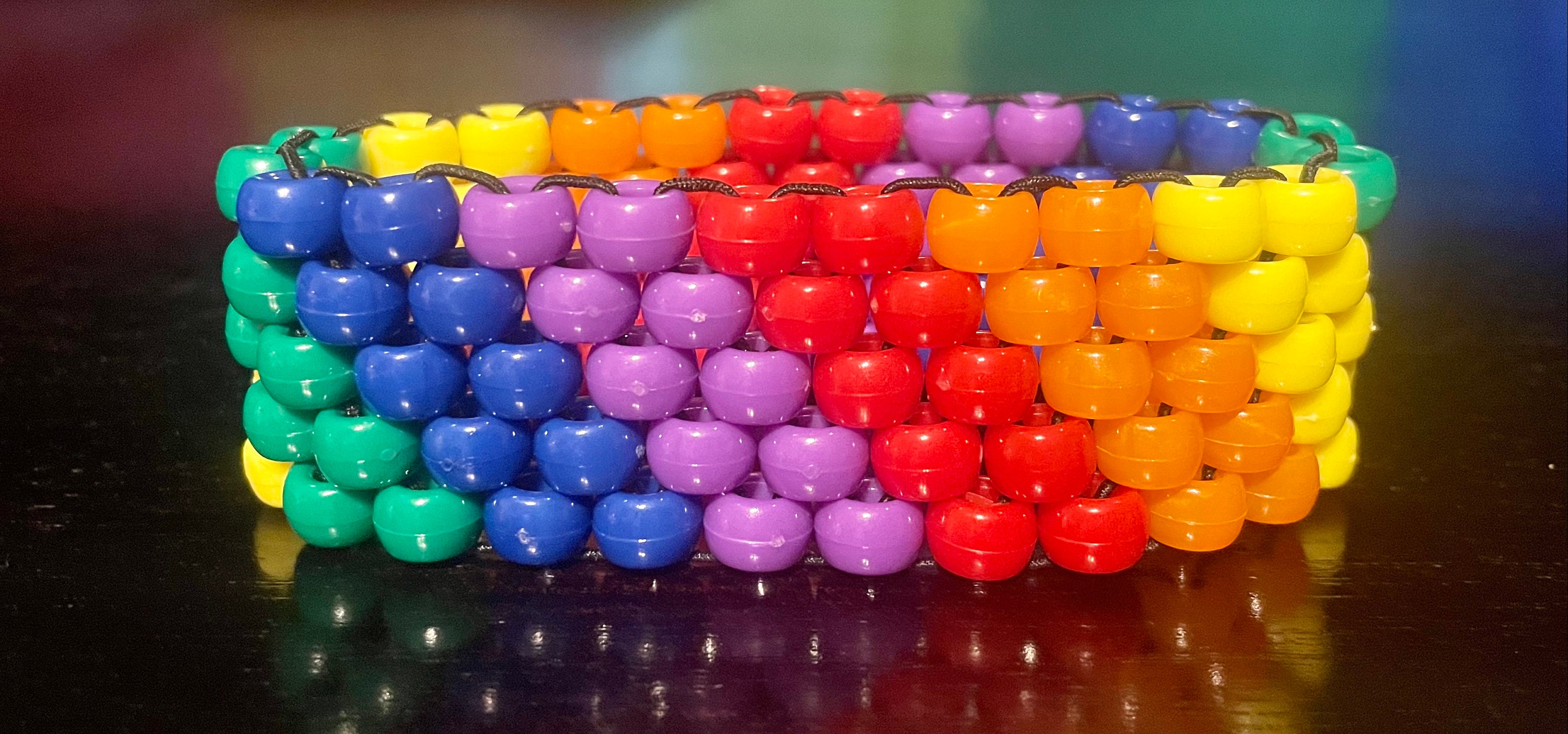 PRIDE Kandi Bracelet - Etsy