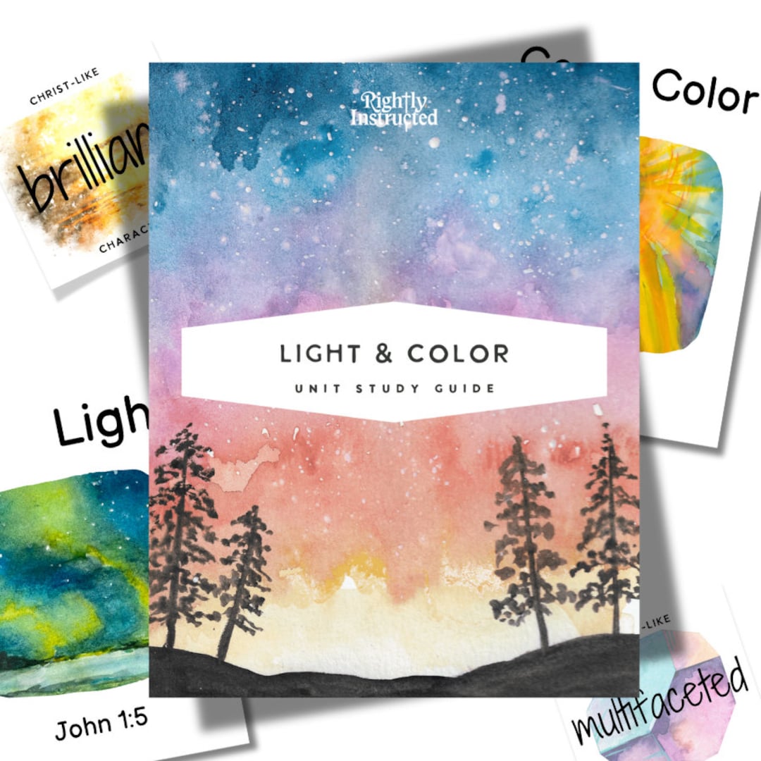 Light and Color Printable Unit Study Bundle - Etsy
