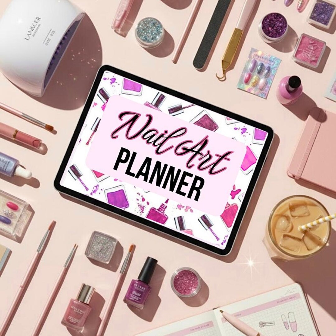 Nail Art Planner | Digital Nail Design Planner | DIY Nail Inspiration ...