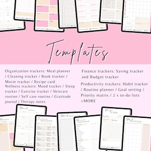 All-in-one Digital Life Planner | Undated | Monthly, Weekly, Daily ...