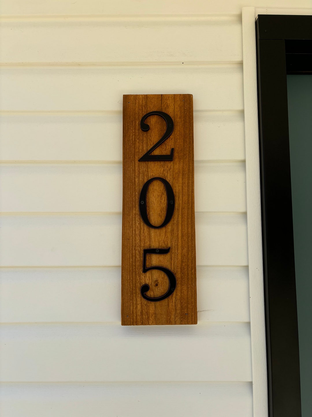 Custom Wooden House Number Sign - Etsy
