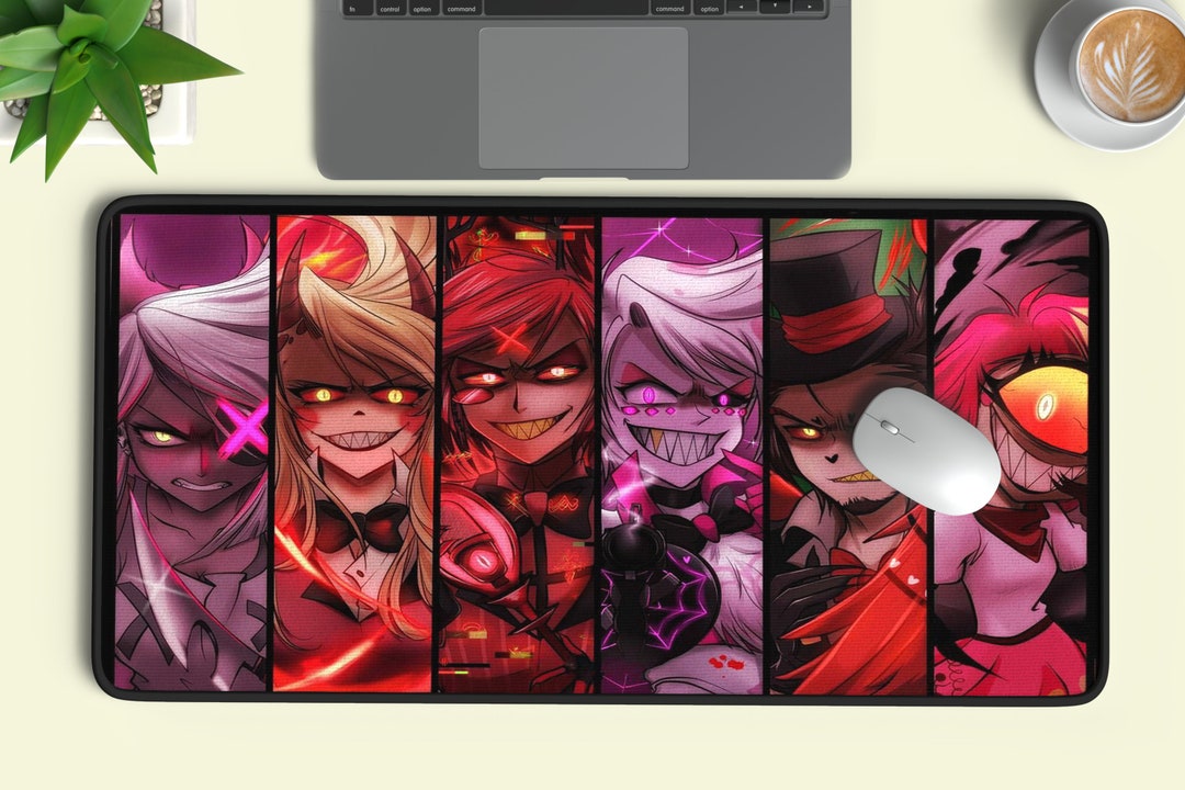 Hazbin Hotel Inspired Desk Mat Hazbin Hotel Alastor Large Mouse Pad ...