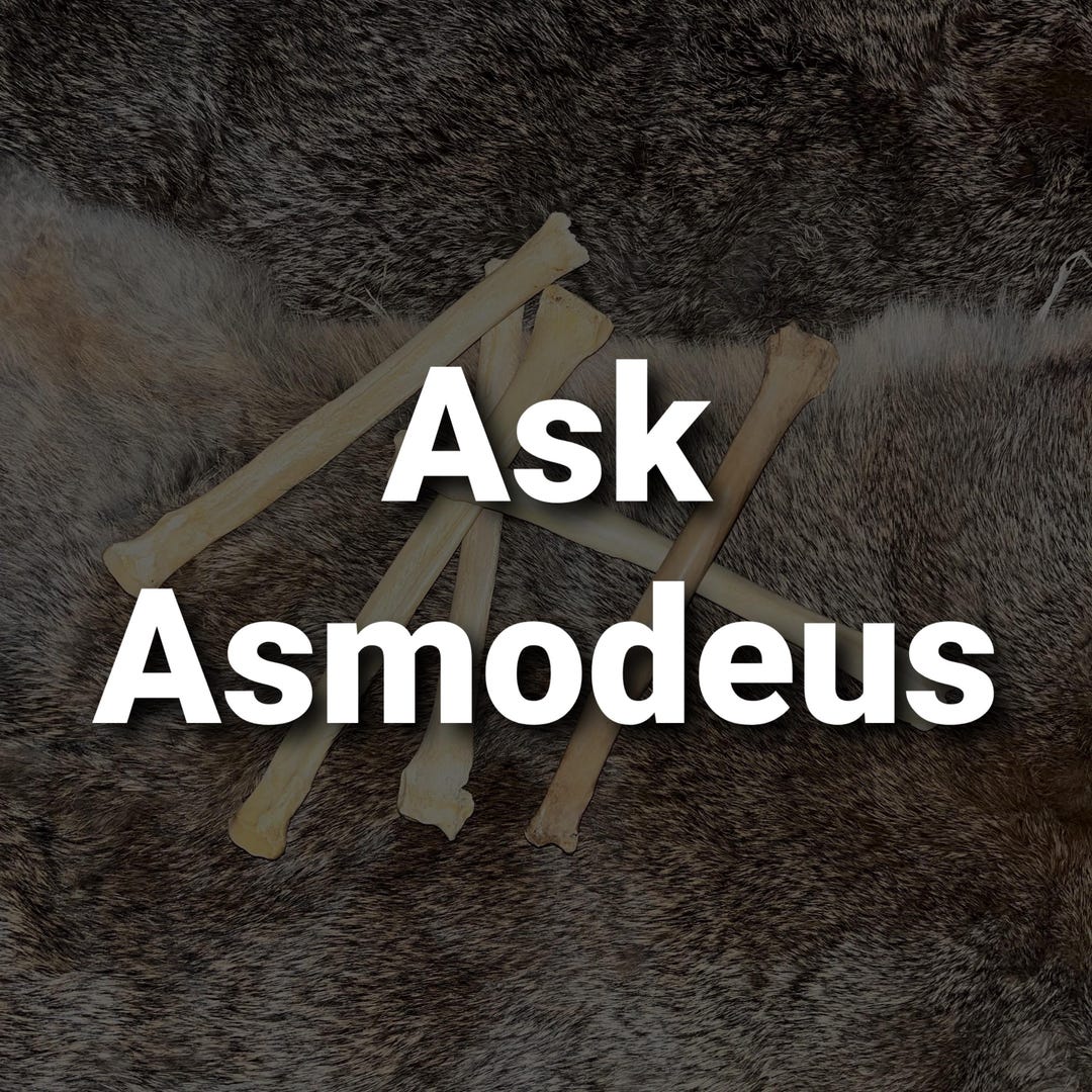 Ask Asmodeus Bone Throwing Divination Yes or No Questions Only ...