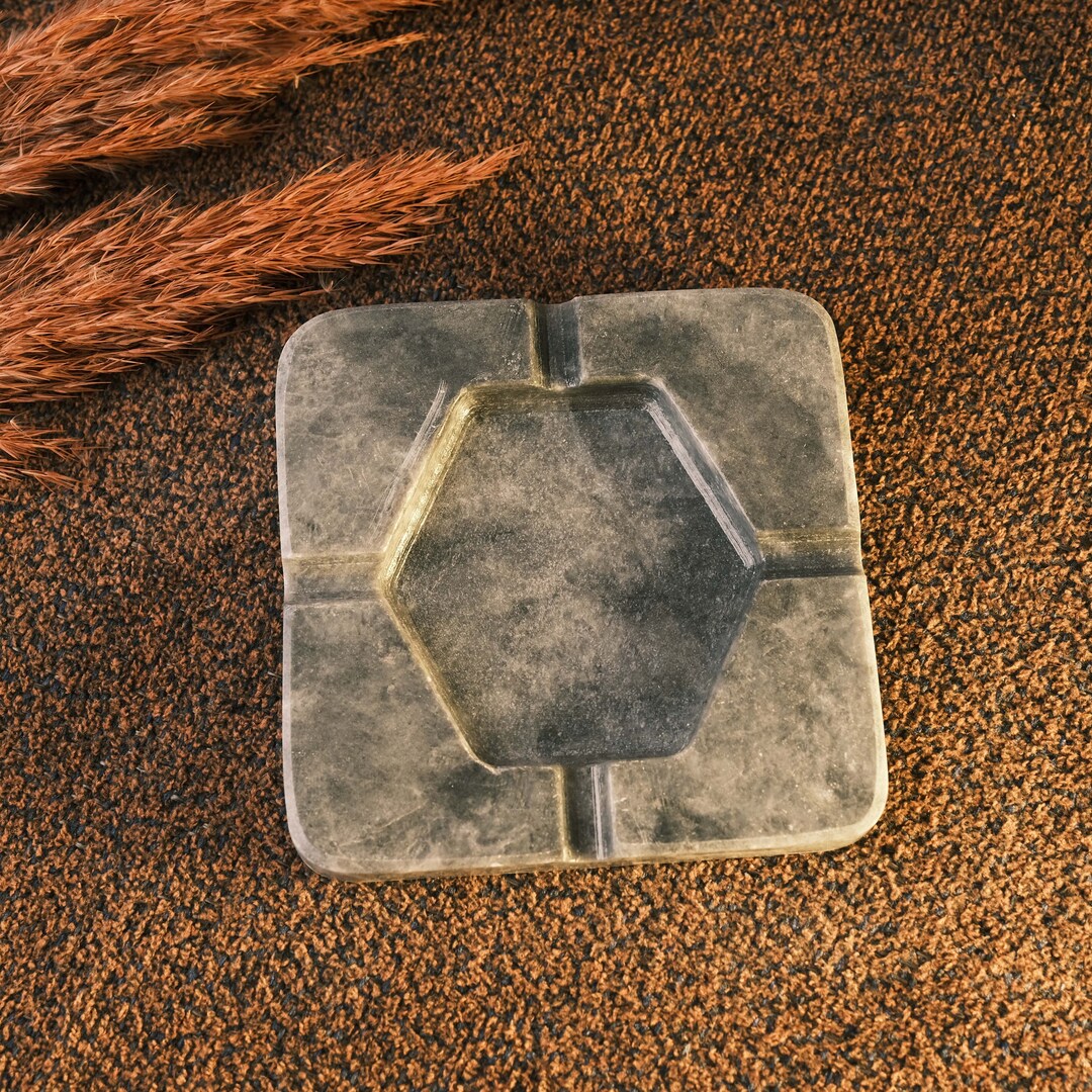 Hexagon Cut Square Cigar Ashtray, Cigar Ashtray, Cigarette Ashtray ...