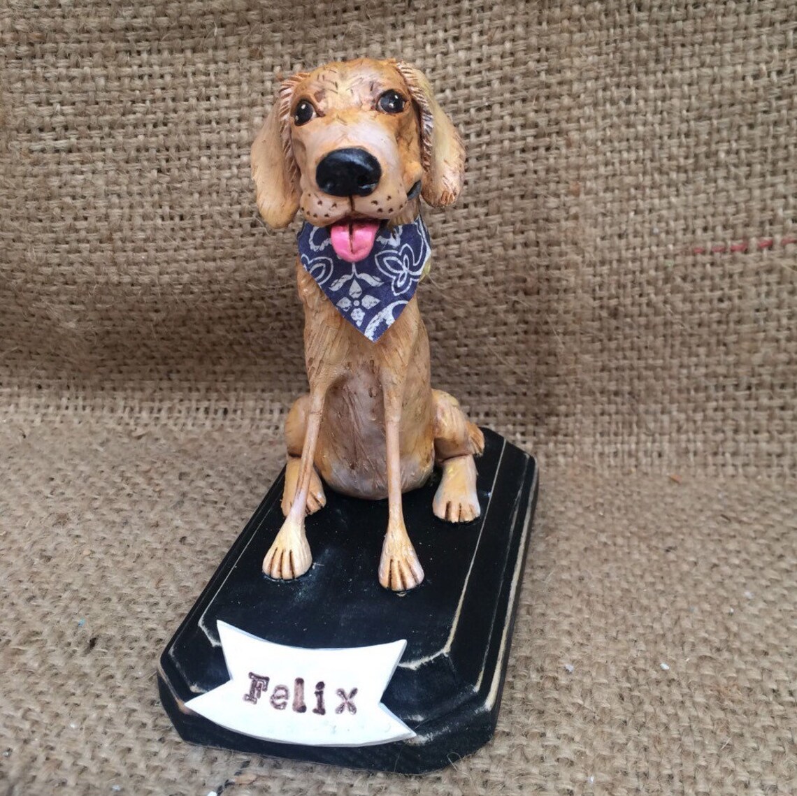 Custom Folk Art Dog on Wooden Base Based on Your Pets Photos - Etsy