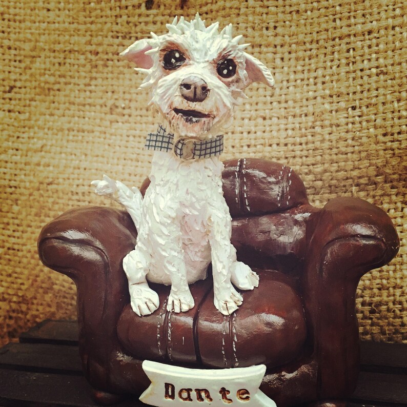 Personalized Pet Clay Folk Art Sculpture or Memorial Based on - Etsy