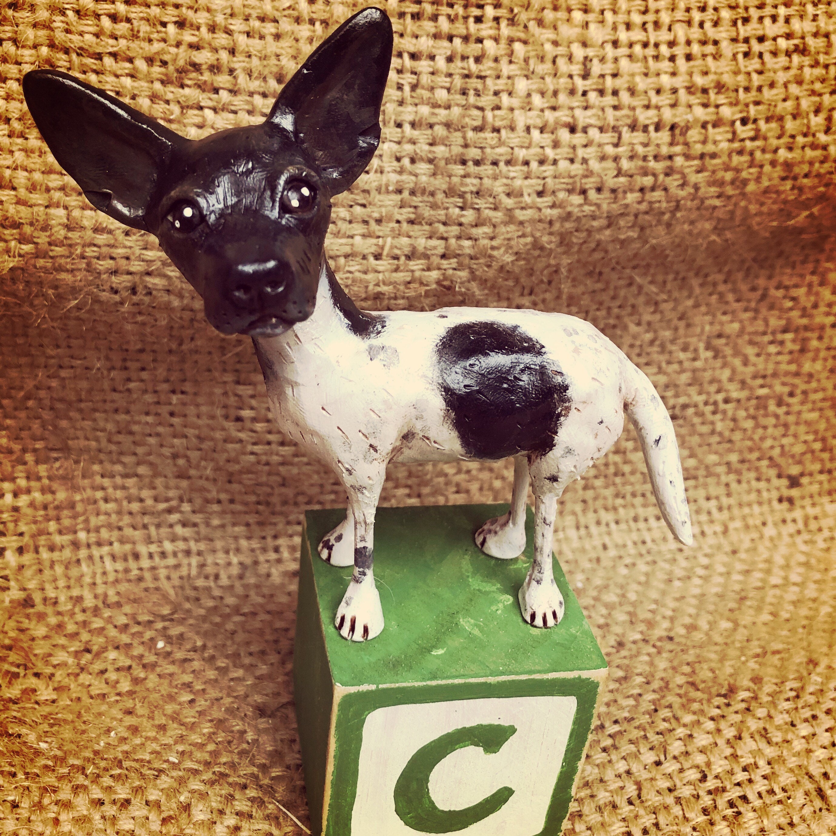 Customize or Memorialize Your Dog Clay Folk Art Sculpture Made From ...