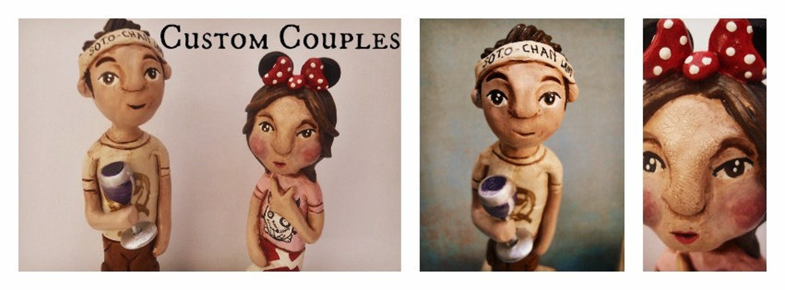Custom Couple Clay Portrait Personalized Clay Sculptures Based on Your ...
