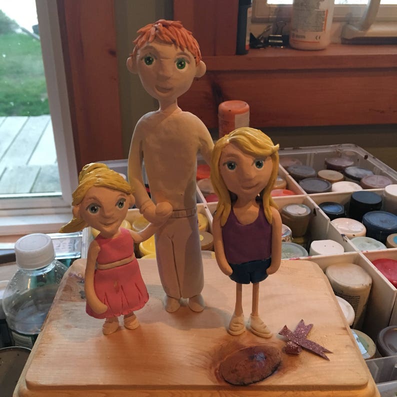 Custom Couple Clay Portrait Personalized Clay Sculptures Based on Your ...