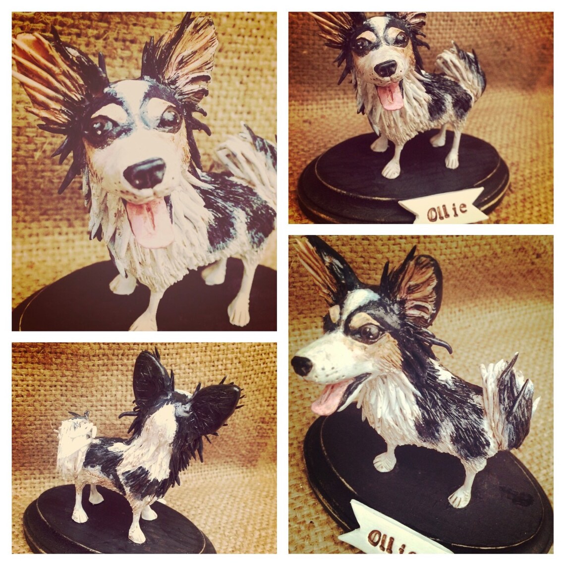 Custom Folk Art Dog on Wooden Base Based on Your Pets Photos - Etsy