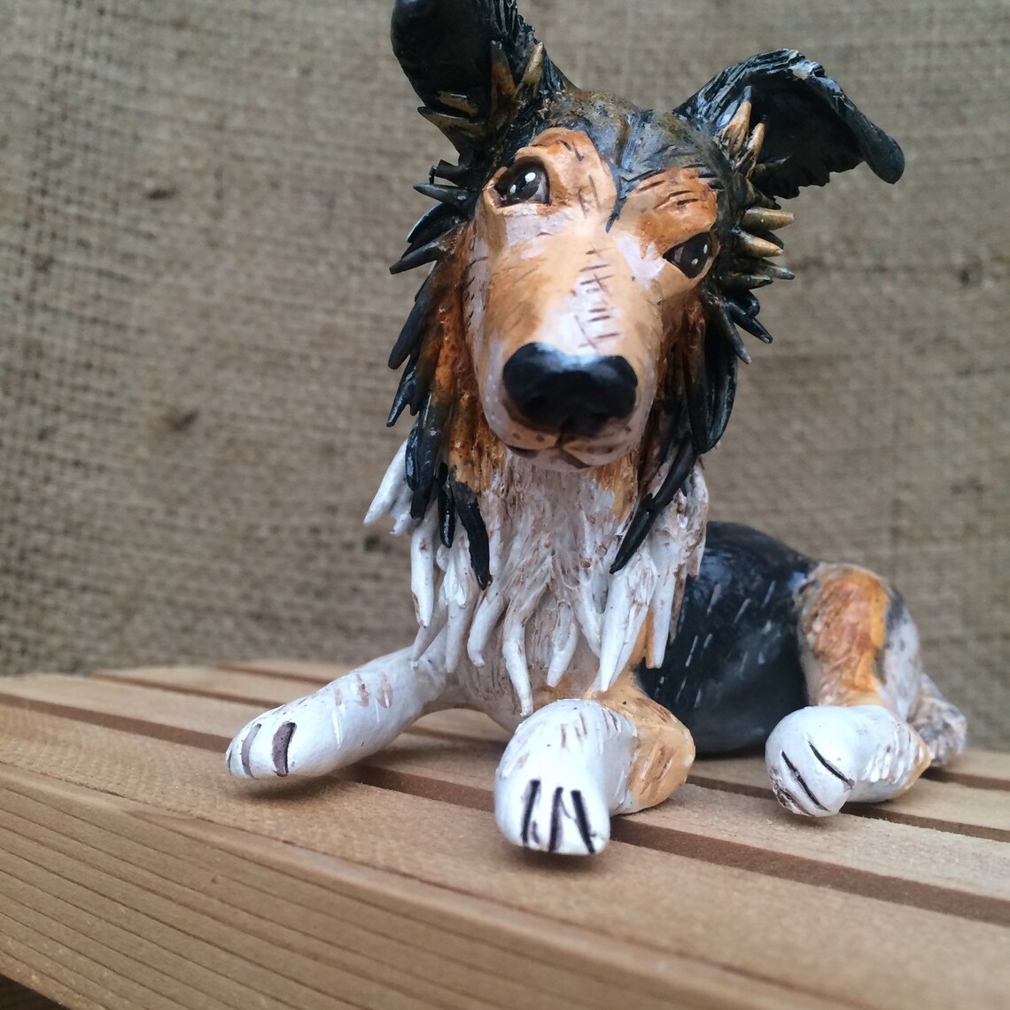 Personalized Pet Clay Folk Art Sculpture or Memorial Based on - Etsy