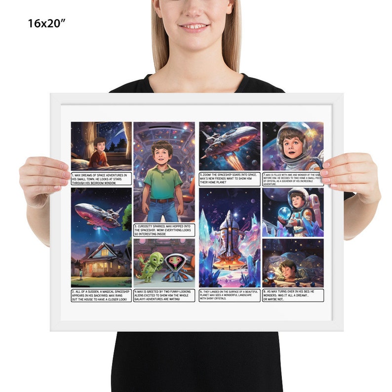 Space Comic Story for Kids, Galactic Superhero Comics, Space Room ...