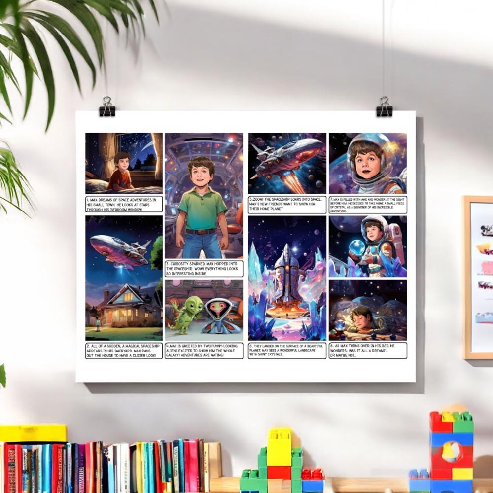 Personalized Comic Book, Custom Illustrated Story, Unique Digital Gift ...