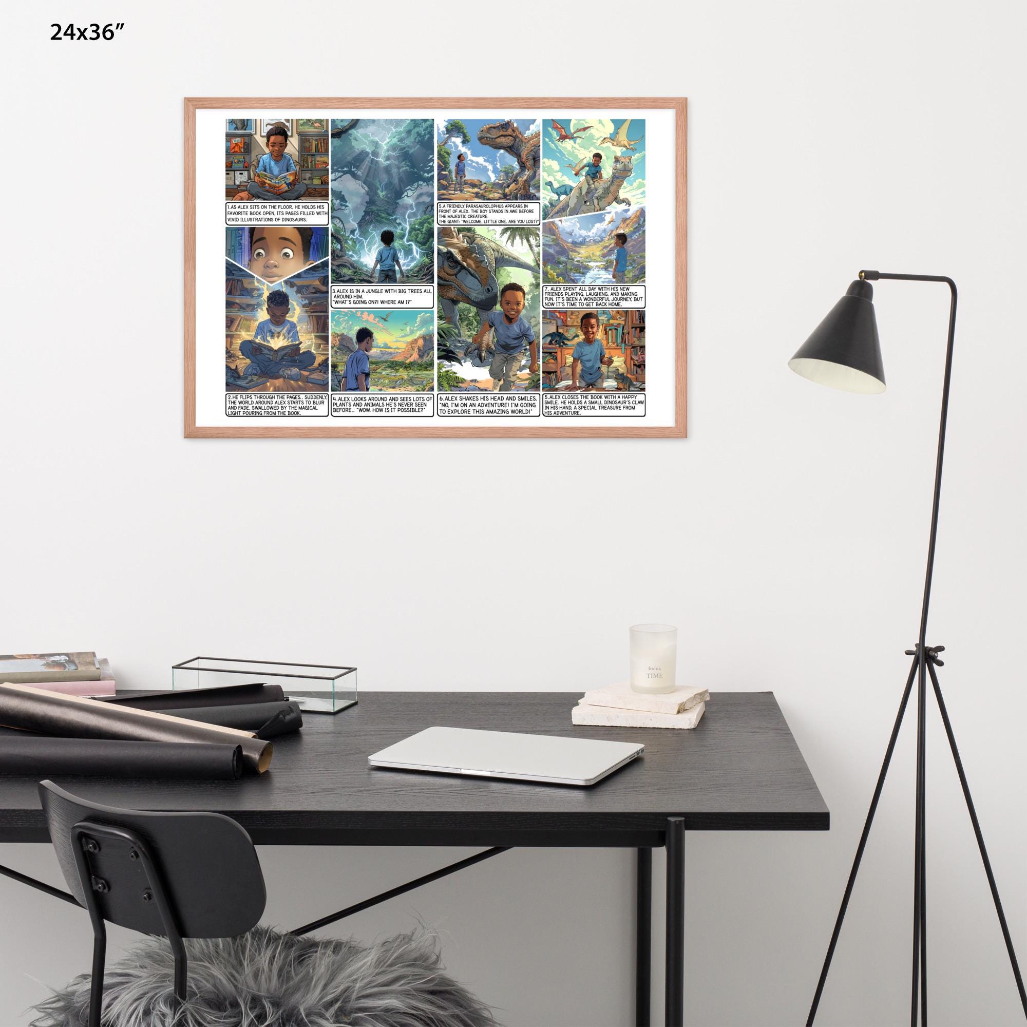 Personalized Cartoon Poster, Unique Illustrated Story, Nerdy Gift ...