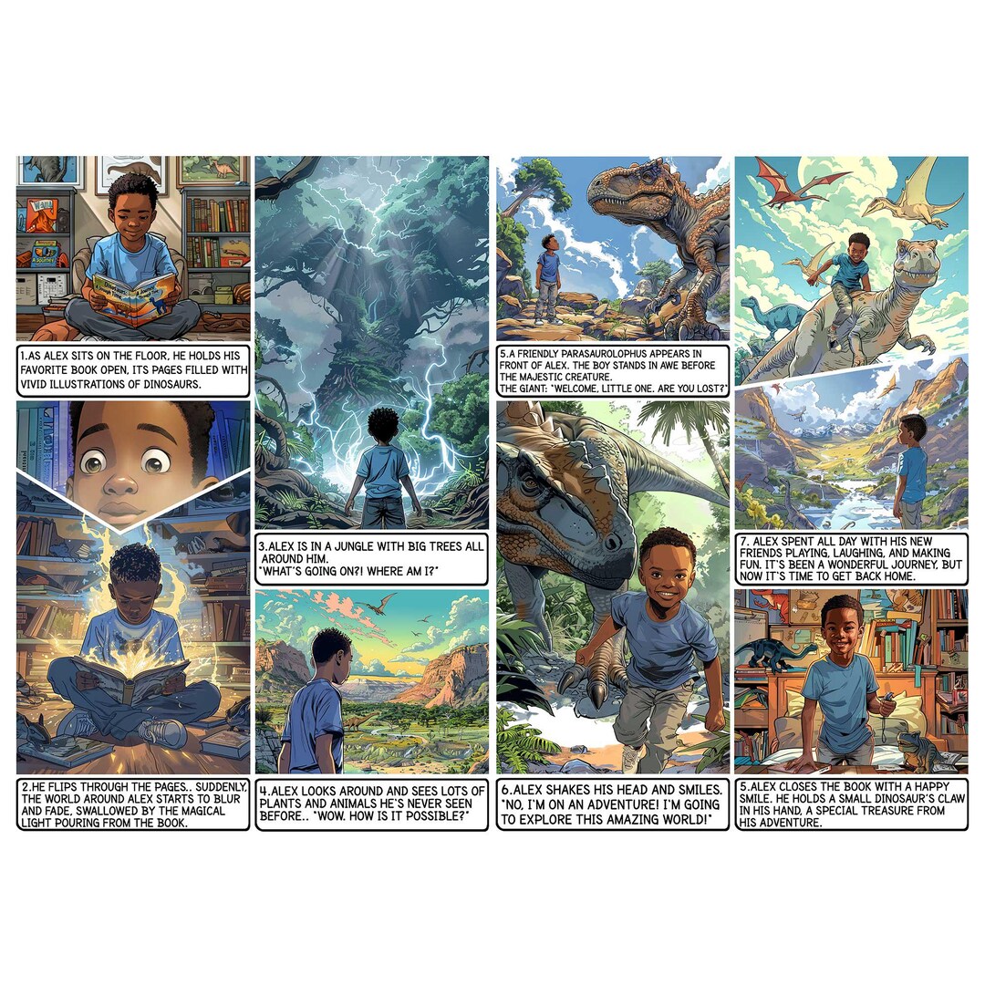 Personalized Cartoon Poster, Unique Illustrated Story, Nerdy Gift ...
