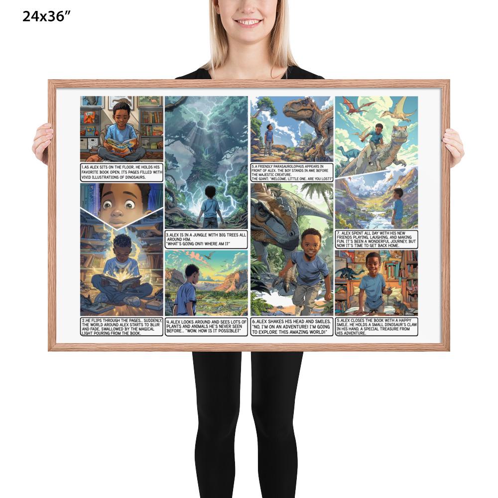 Personalized Cartoon Poster, Unique Illustrated Story, Nerdy Gift ...