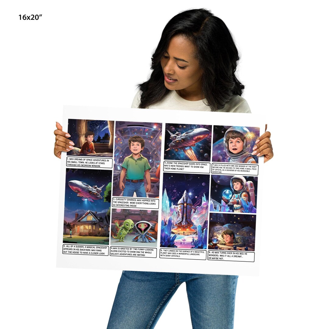 Custom Comics Poster, Cartoon Poster Art, Custom Kids Poster, Comics ...