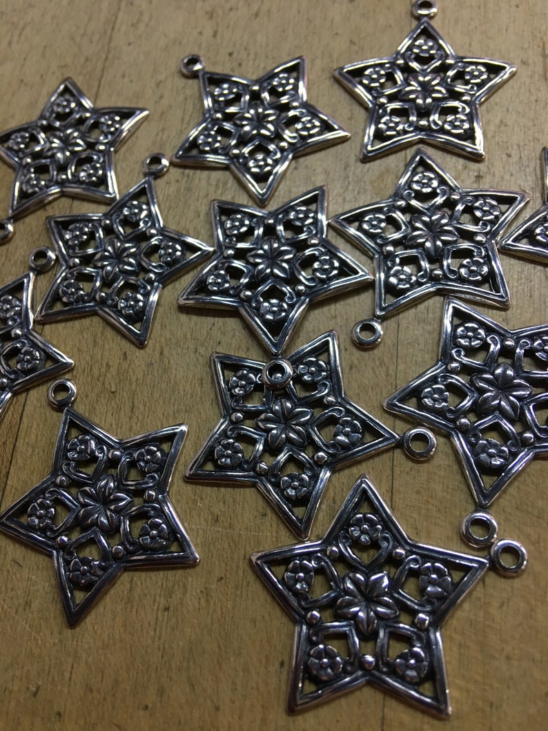 Twelve Small Flat Decorative Metal Stars | Etsy
