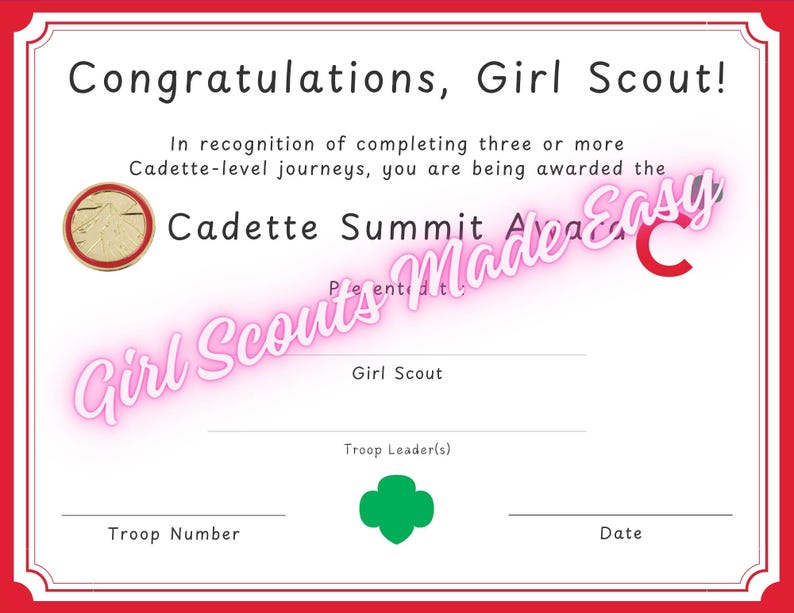 Summit Award Certificate Bundle – All Levels - Etsy