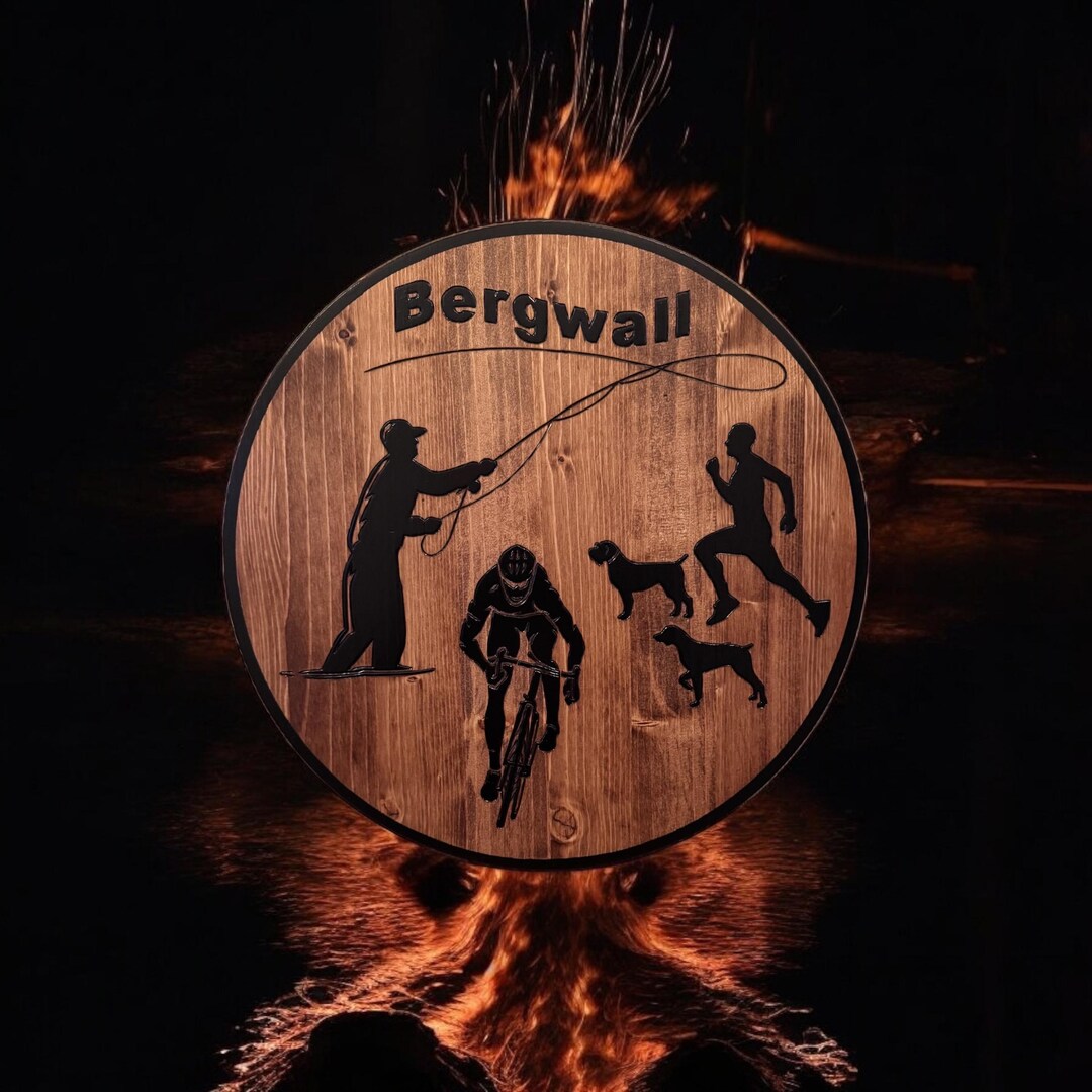 Custom Woodburned Logo Sign: Handcrafted Rustic Torched Wood Option - Etsy
