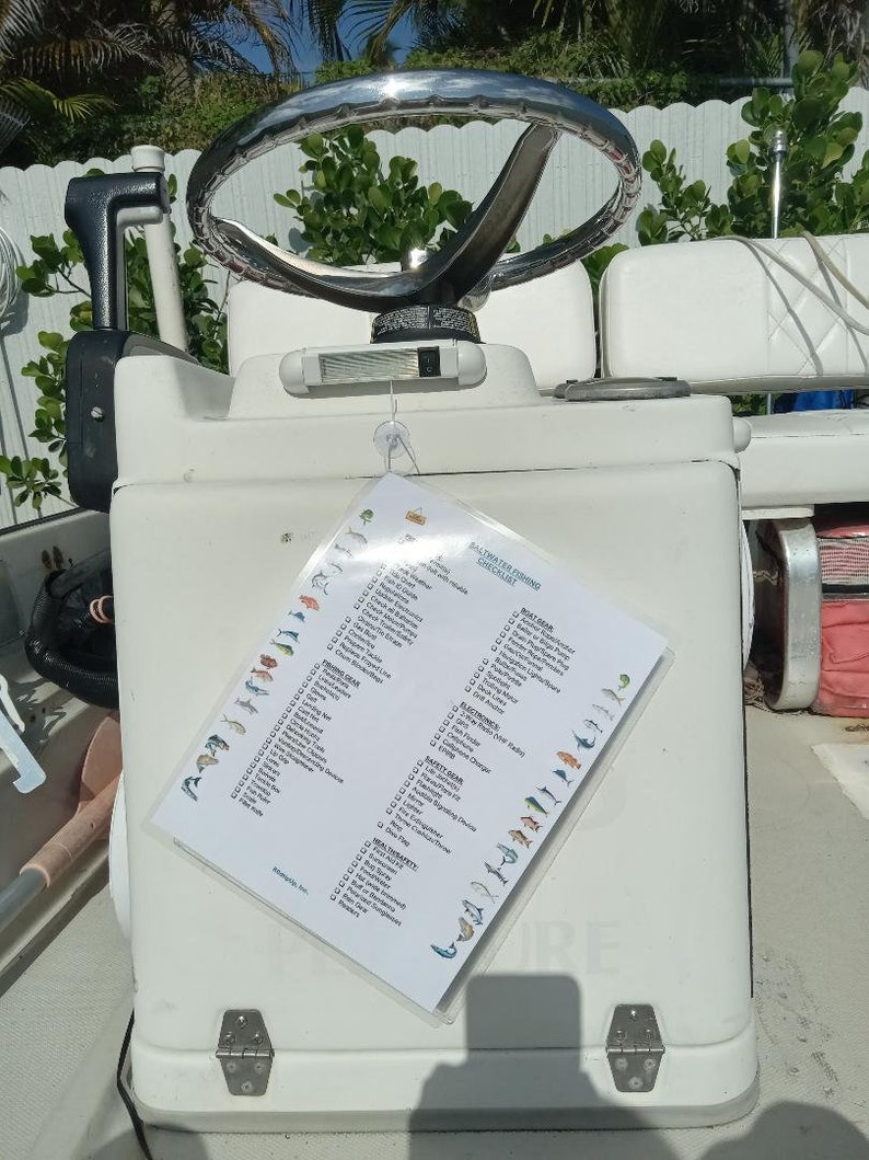 FATHER'S DAY GIFT! - Saltwater Fishing Checklist - Check List! Catch ...