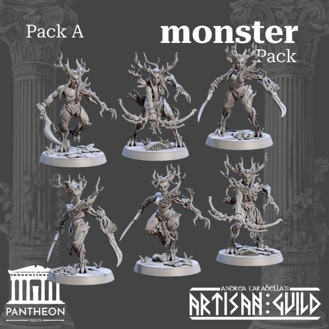 Barkwraith Spriggans 6 Pack 28mm Scale Mini Artisan Guild D&d ...