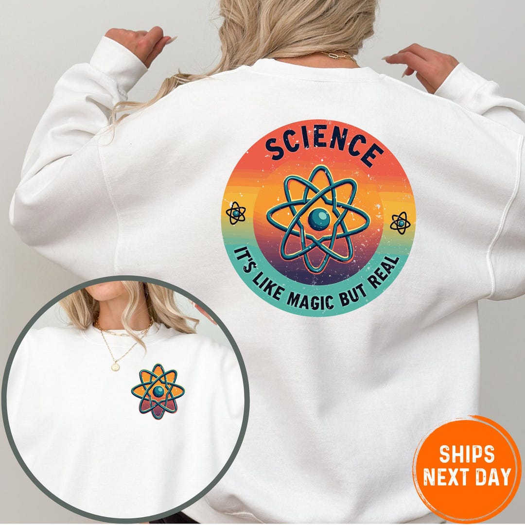 Retro Science Hoodie, Vintage Physics Teacher Gift - Etsy