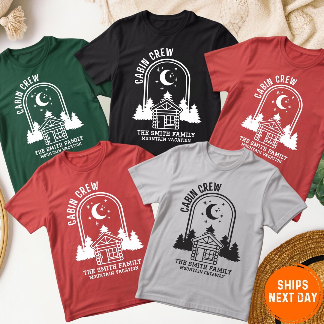 Custom Family Cabin Vacation Shirt Mountain Getaway Tee, Matching Trip ...