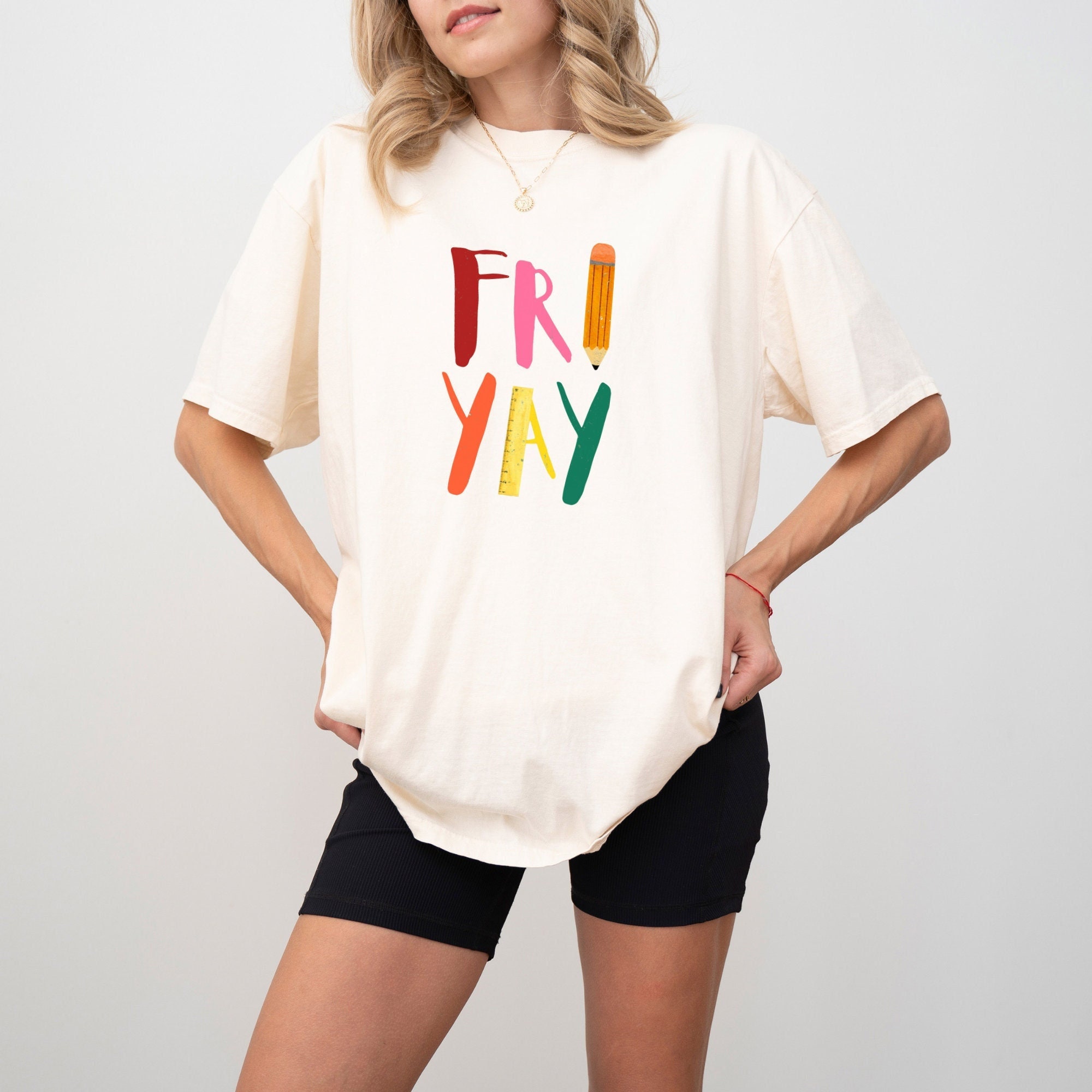 Comfort Colors Fri Yay, Funny Teacher Tshirt, Friyay Shirt, Teacher ...