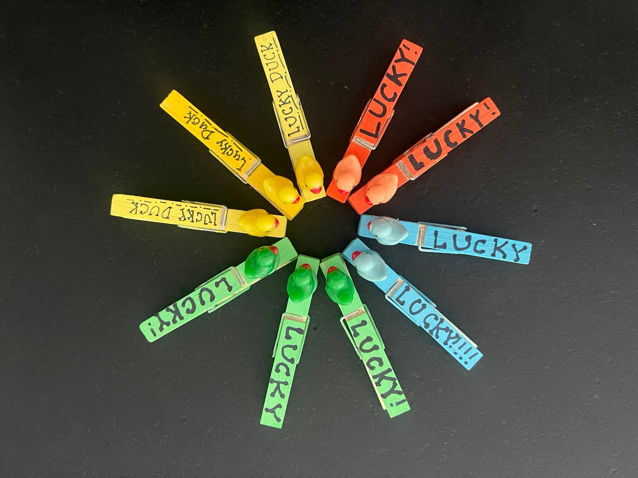 Custom Cheerleading Clothespin Cheer Clips in Sets of 10. Handmade Pin ...