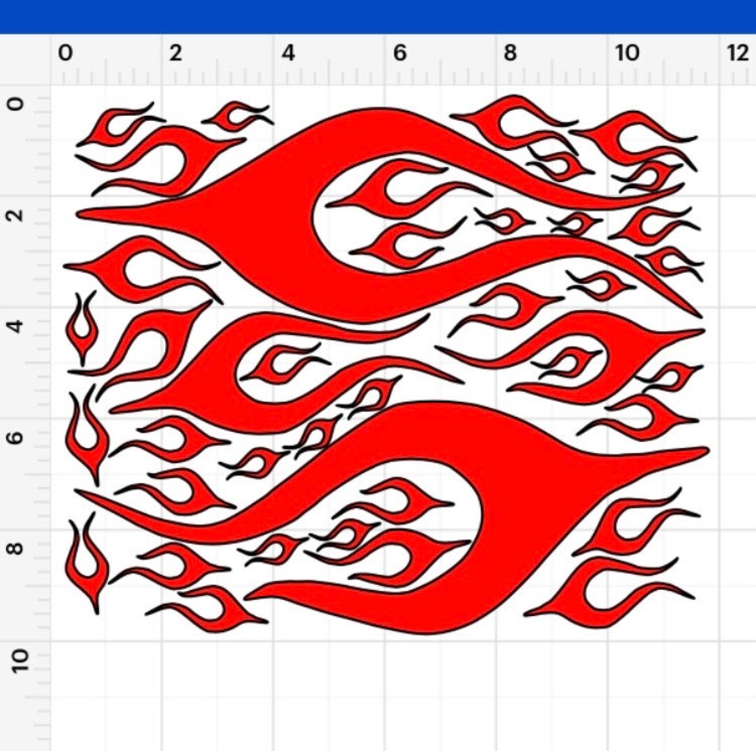 Custom Hot Rod Flame Decals - Etsy