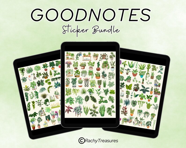 450 + Botany Digital Stickers Pack, Boho Botanical Digital Stickers for ...