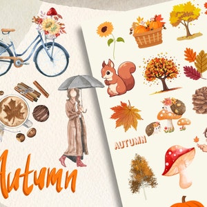 100 + Fall Digital Stickers, Autumn Digital Stickers, Goodnotes ...