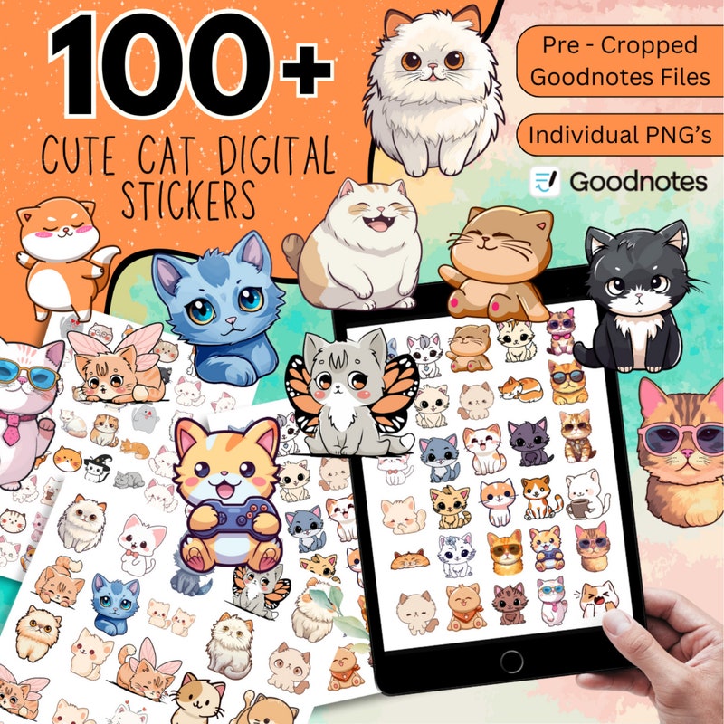 Gatos stickers - Etsy México